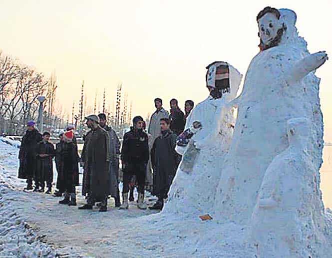 An army of snowmen floods Kashmir Valley this winter | India News