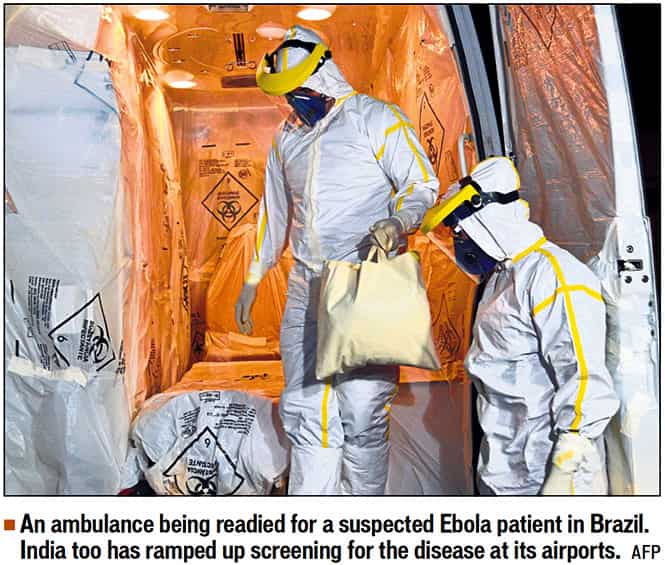 India ramps up Ebola screening at airports | World News