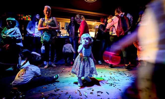 Rave on: Londoners re-live dancing days with kids in tow | World News