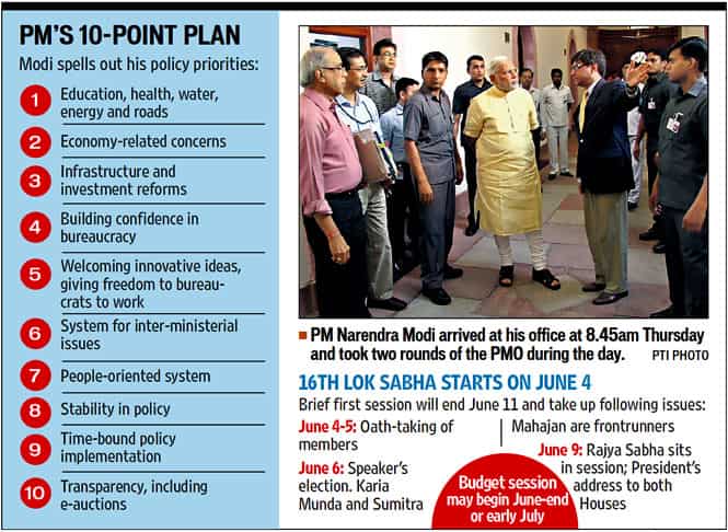 PM Modi asks ministers to set 100-day agenda | Latest News India ... PM Modi asks ministers to set 100-day agenda | Latest News India ...
