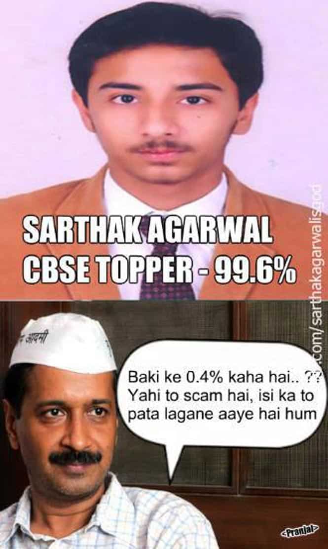 CBSE topper’s memes go viral on Facebook | Latest News India
