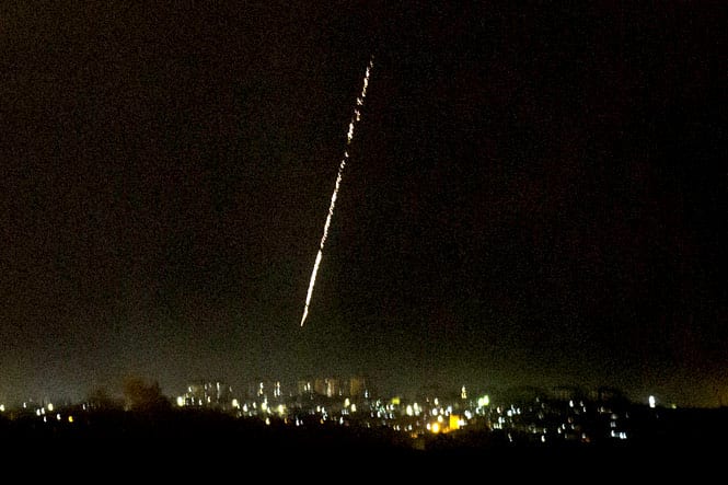 Gaza night sky lit up with explosions | World News