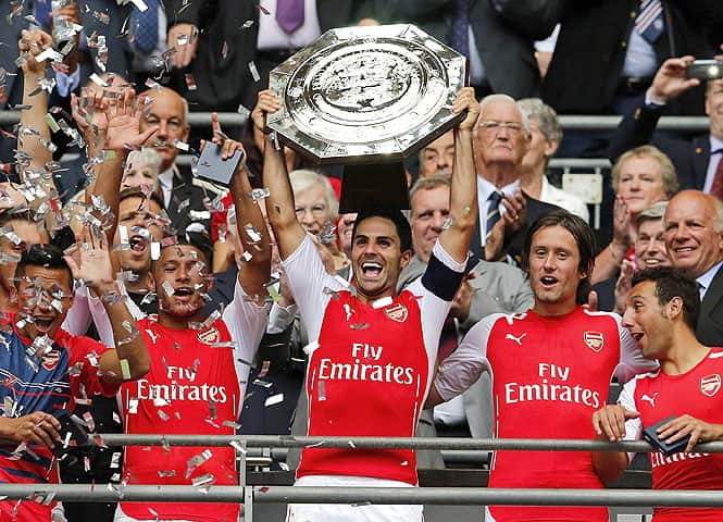Arsenal down Man City to win Community Shield at Wembley | Hindustan Times