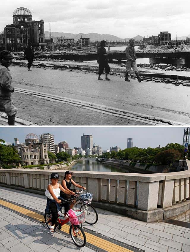 In pics | 70th anniversary: Hiroshima after the atomic bomb and today ...