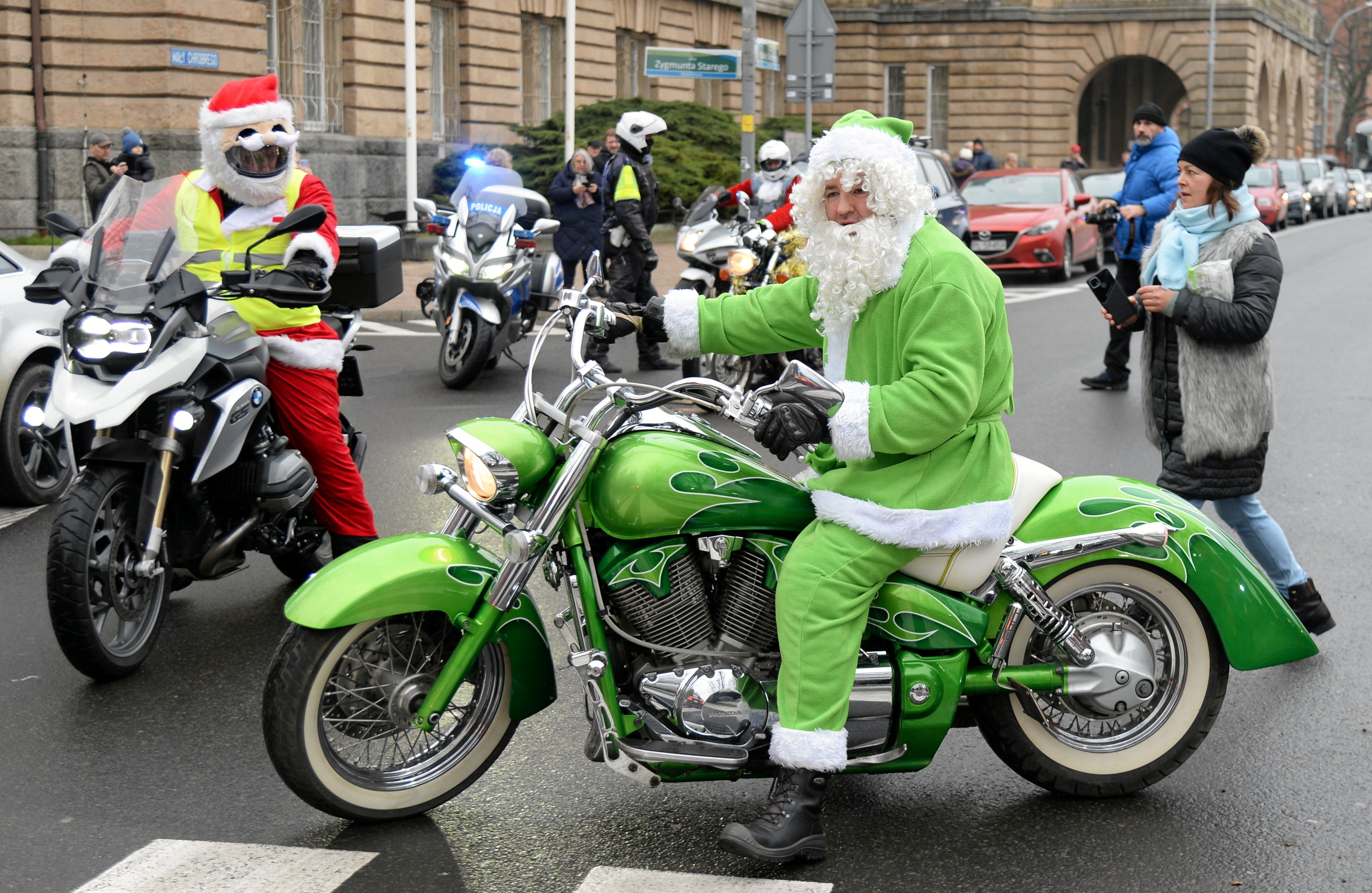 In pics: Jingle bells on wheels as world awaits Santa Claus on ...