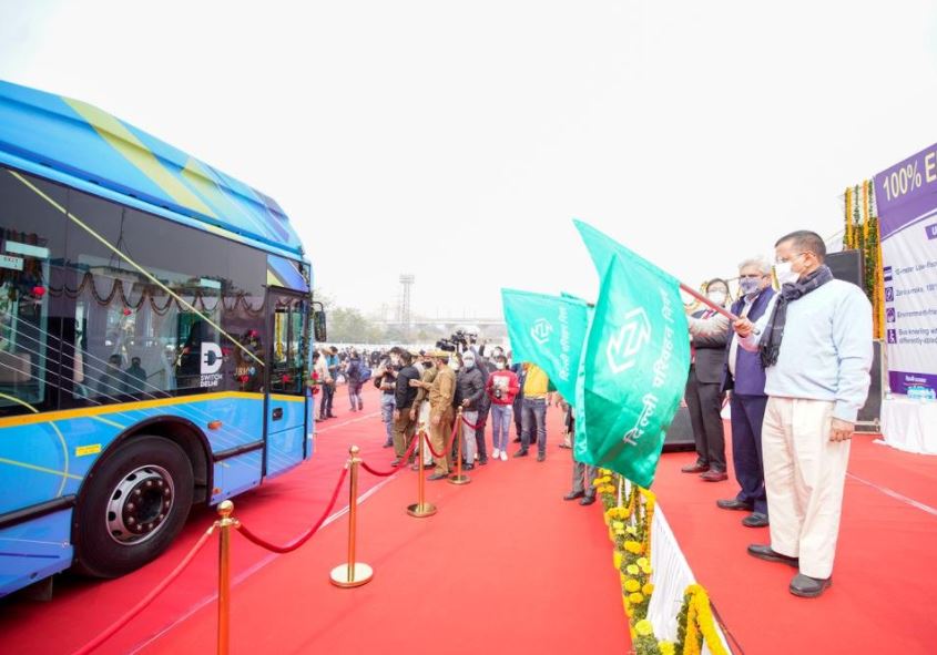 Story in pics: Delhi says hi to its first-ever all-electric DTC bus ...