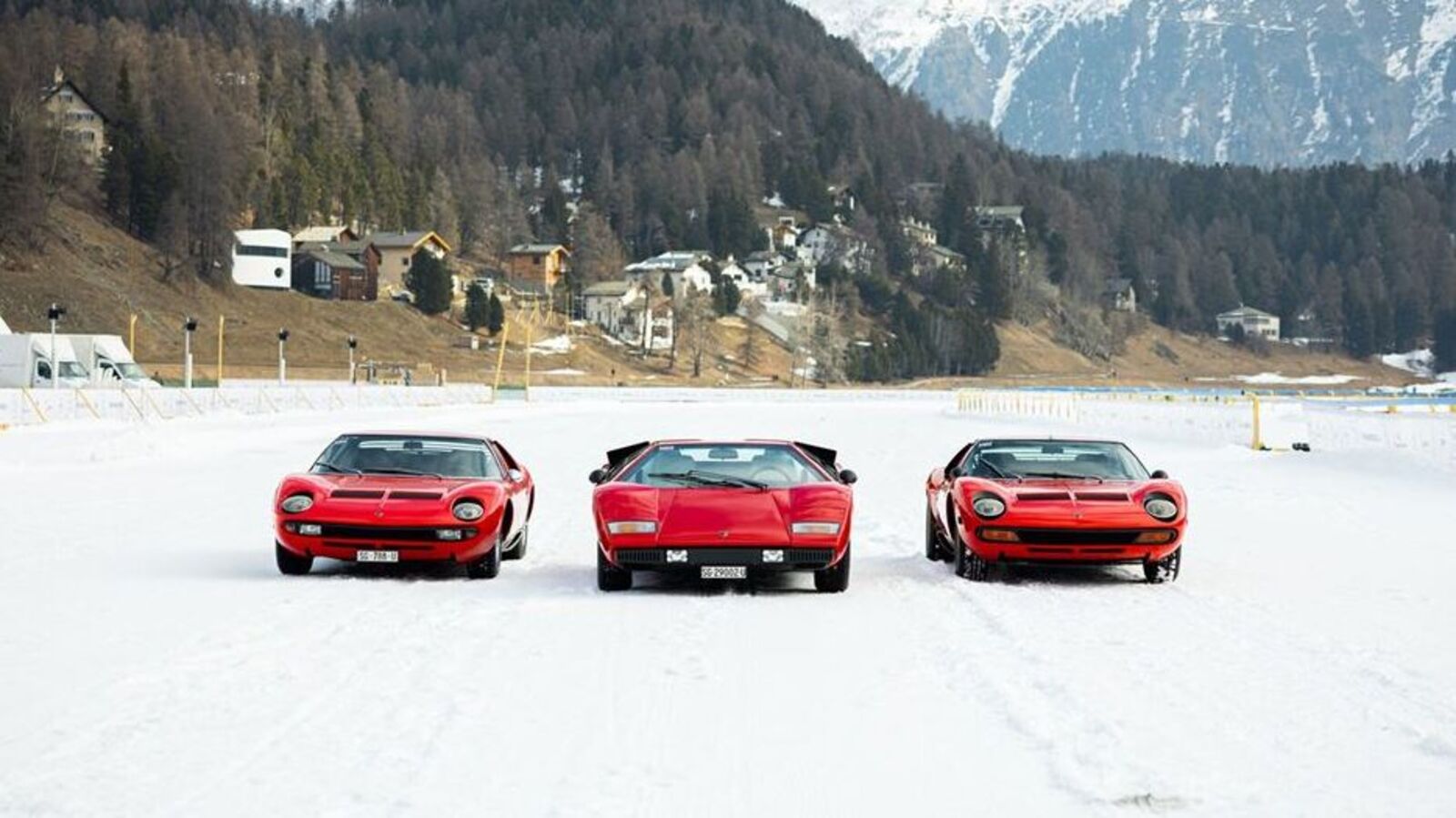 Lamborghini begins anniversary celebration by ice driving | HT Auto