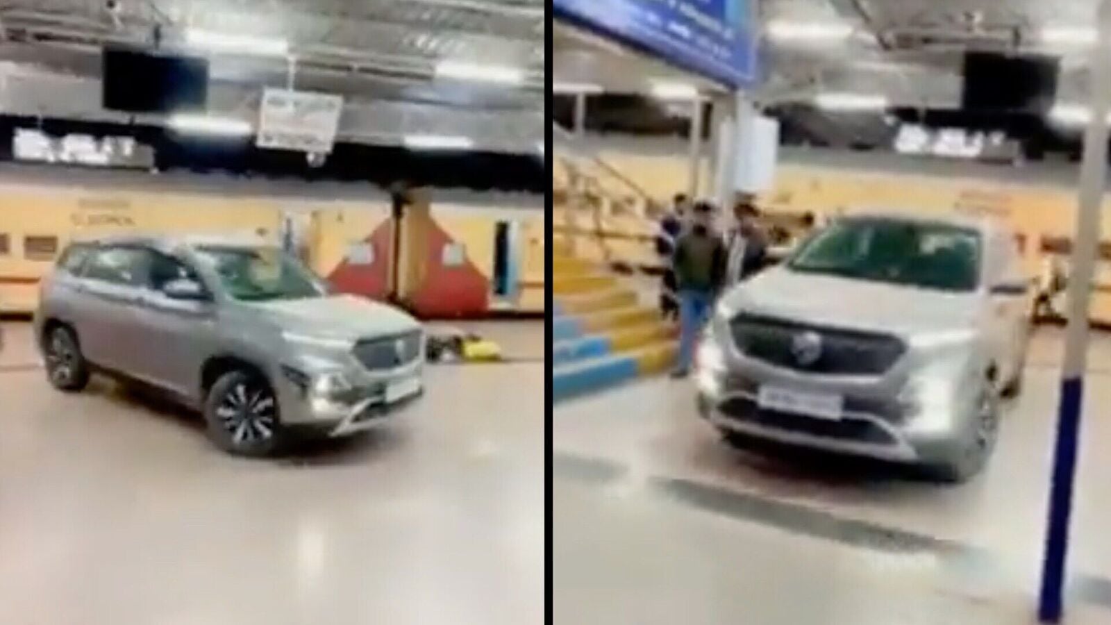 MG Hector on Agra station platform: Man booked for viral video | HT Auto