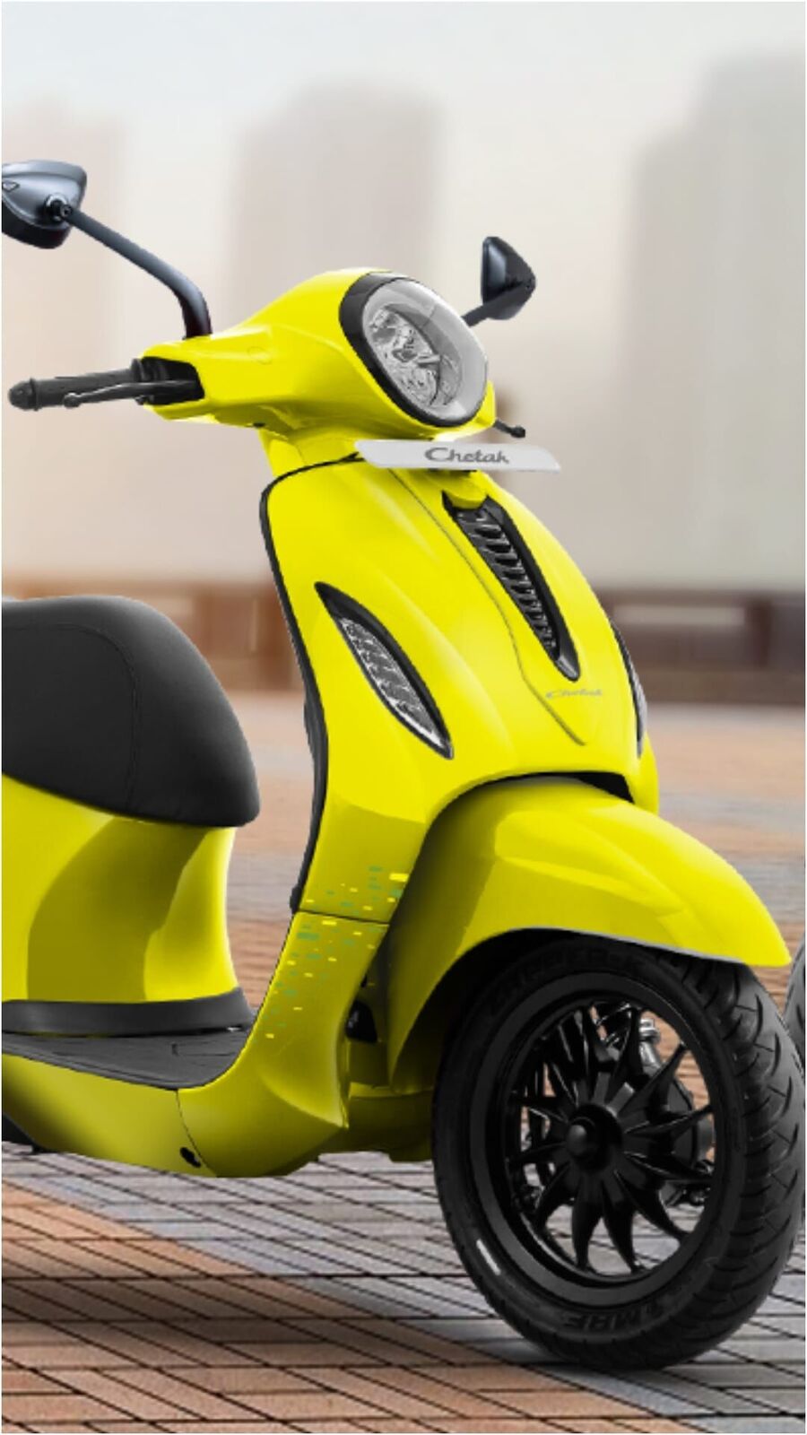 Bajaj Chetak Modified Yellow