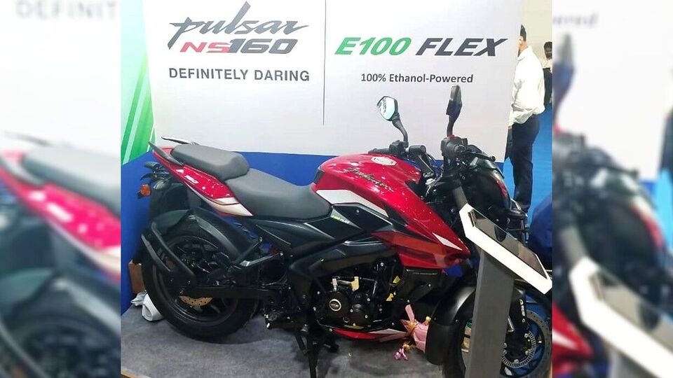 Ethanol-powered Bajaj Pulsar NS160 Flex-Fuel showcased in India | HT Auto
