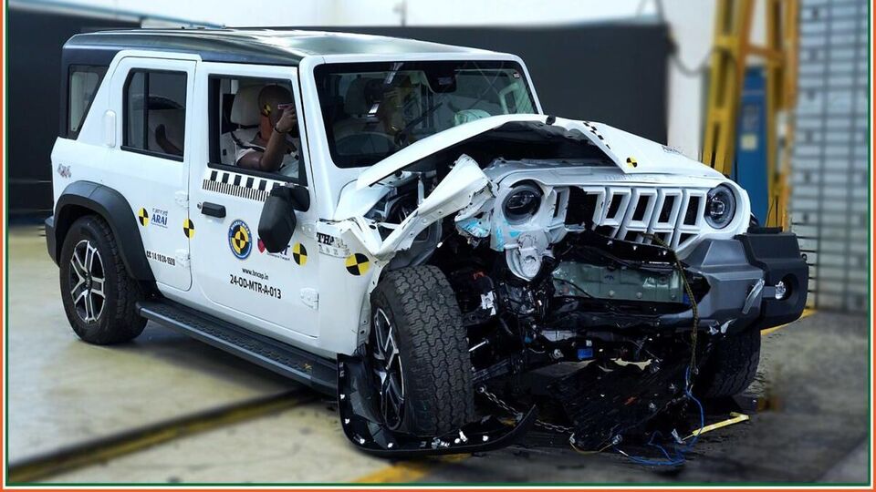 Mahindra Thar Roxx scores 5-star safety rating in Bharat NCAP crash ...
