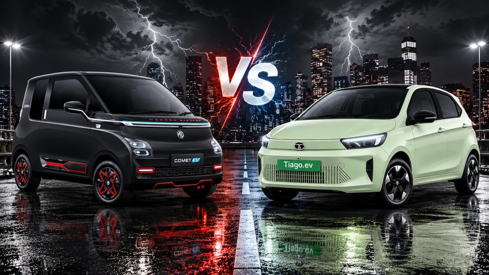 Tata Tiago EV vs MG Comet EV top variant spec comparison: price ...