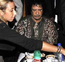 Gaddafi inseparable from blonde nurse | Hindustan Times