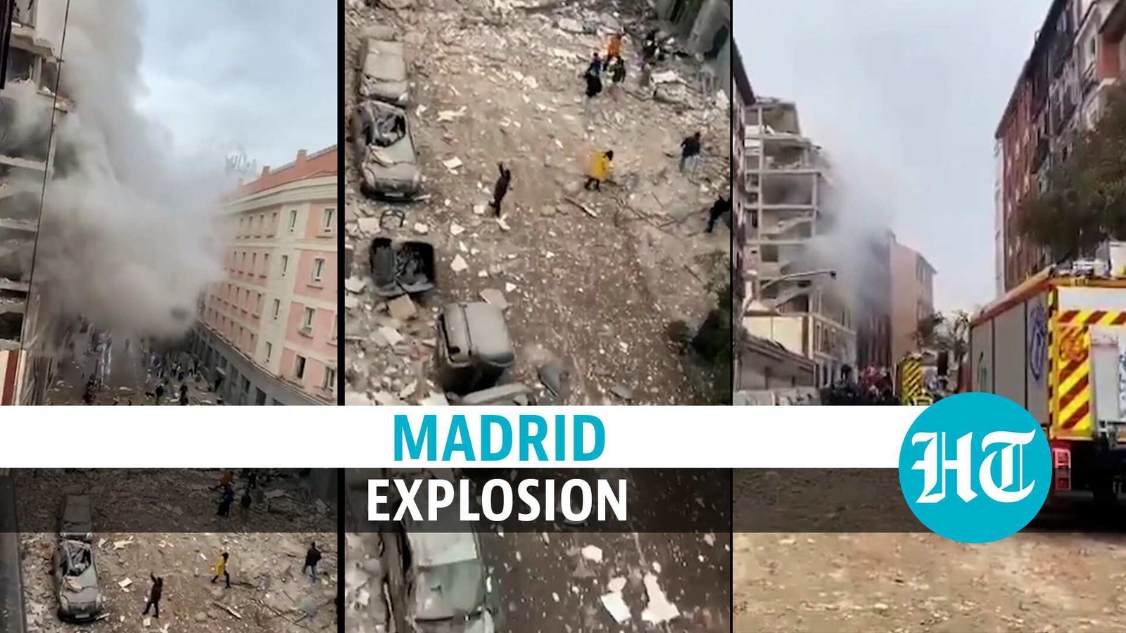 Watch: Explosion in Spain's Madrid; building collapses, debris covers ...