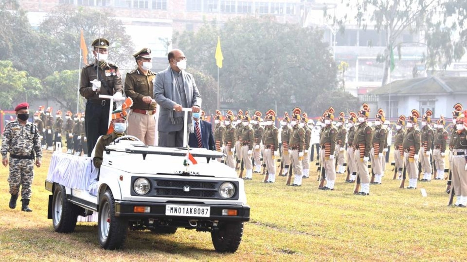 Manipur celebrates 50th statehood day with a parade | Hindustan Times