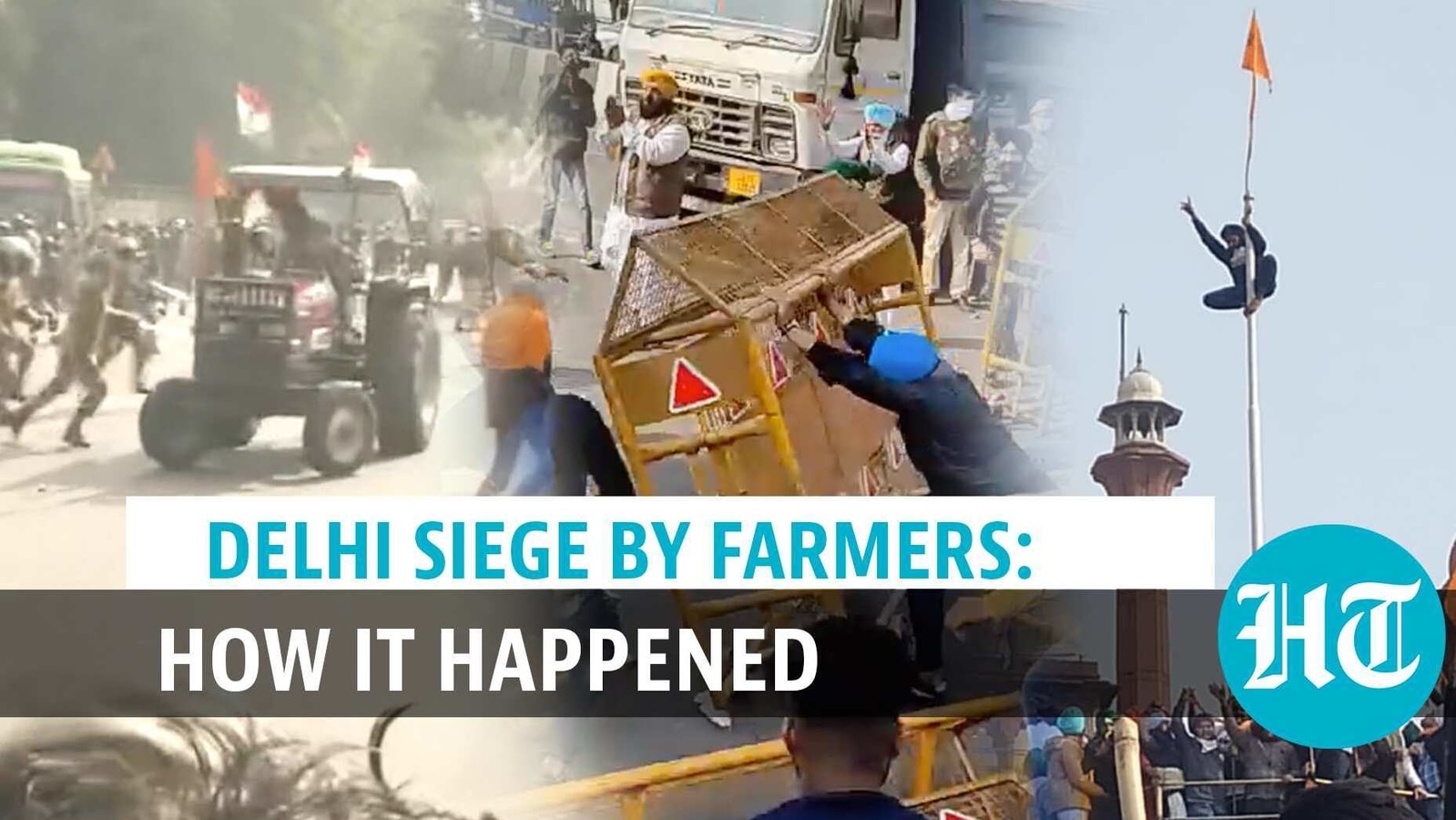 Farmer rally violence: Timeline of Delhi siege - border to Red Fort and ...