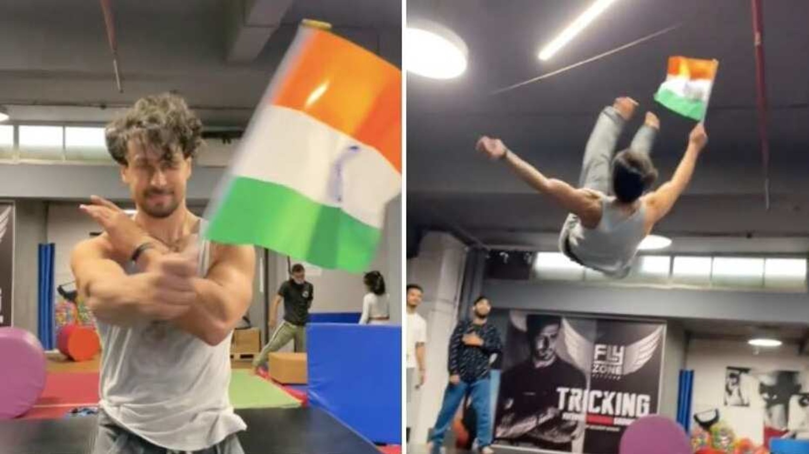 Tiger Shroff sends a flying Republic Day wish from gym in new fitness ...