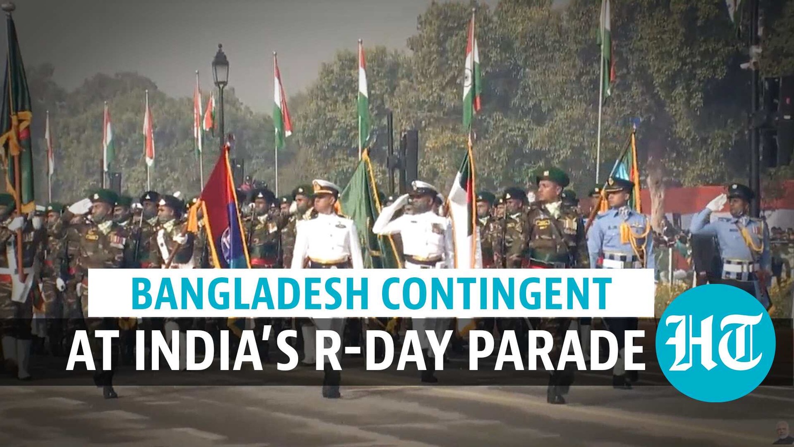 Watch: Bangladesh’s tri-service contingent take part in India’s R-Day ...