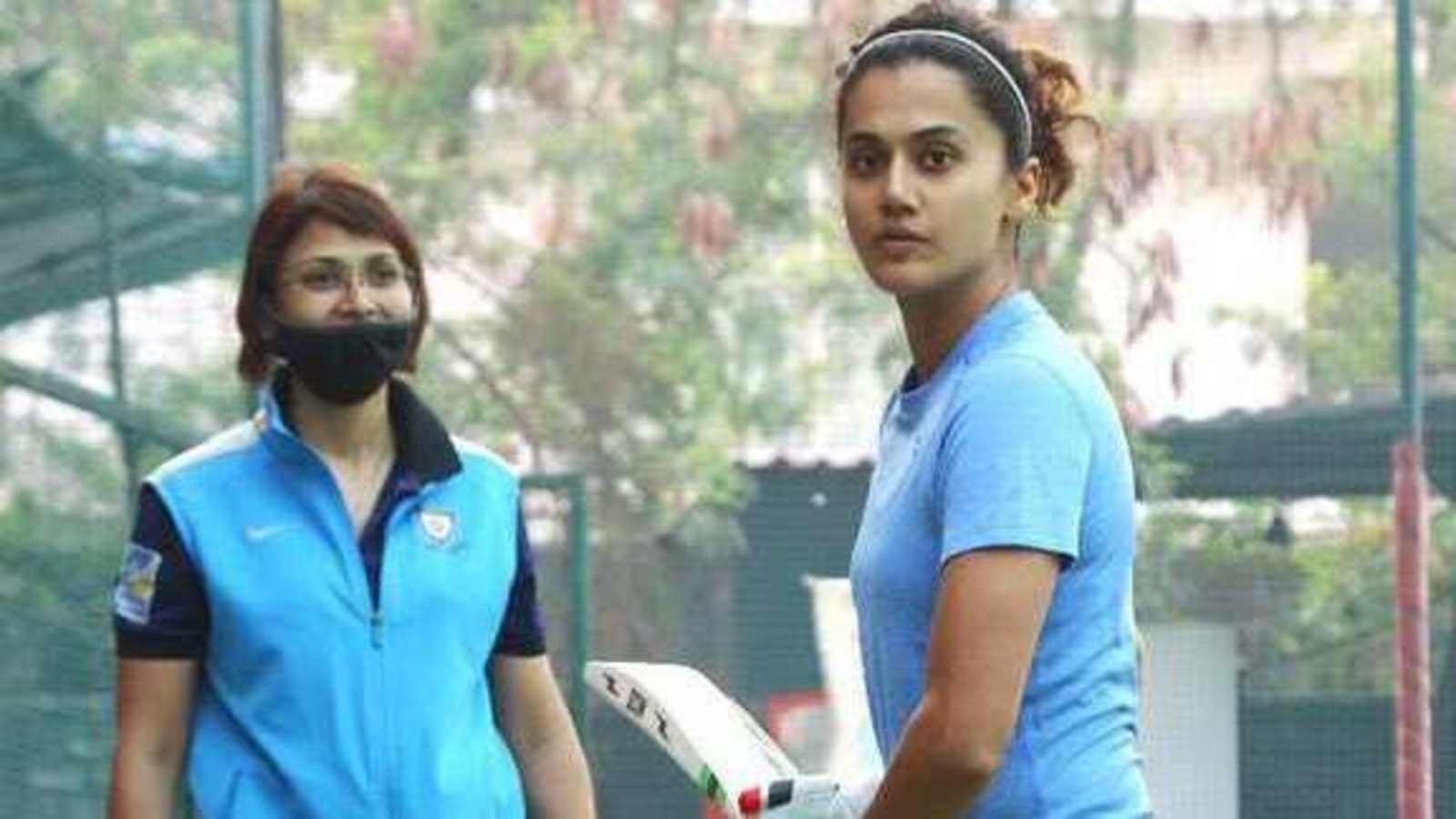 Taapsee Pannu begins ‘romance with the bat and ball’ as she trains for ...