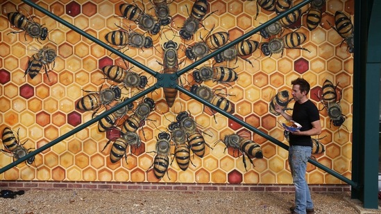 This New York artist is on a mission to hand paint 50,000 bees. Here's why | Trending