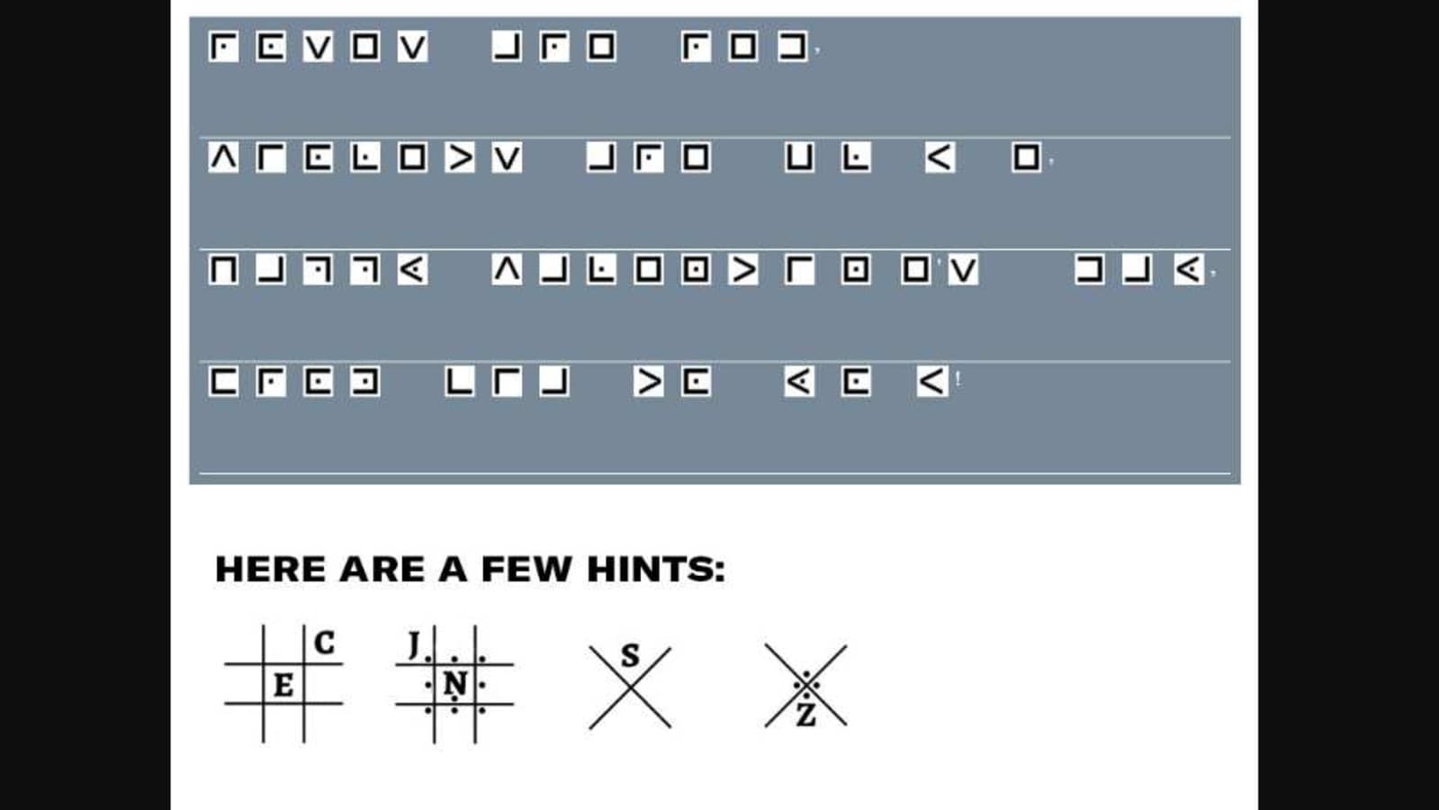 Can you decipher this code shared by CIA? It has a special message ...