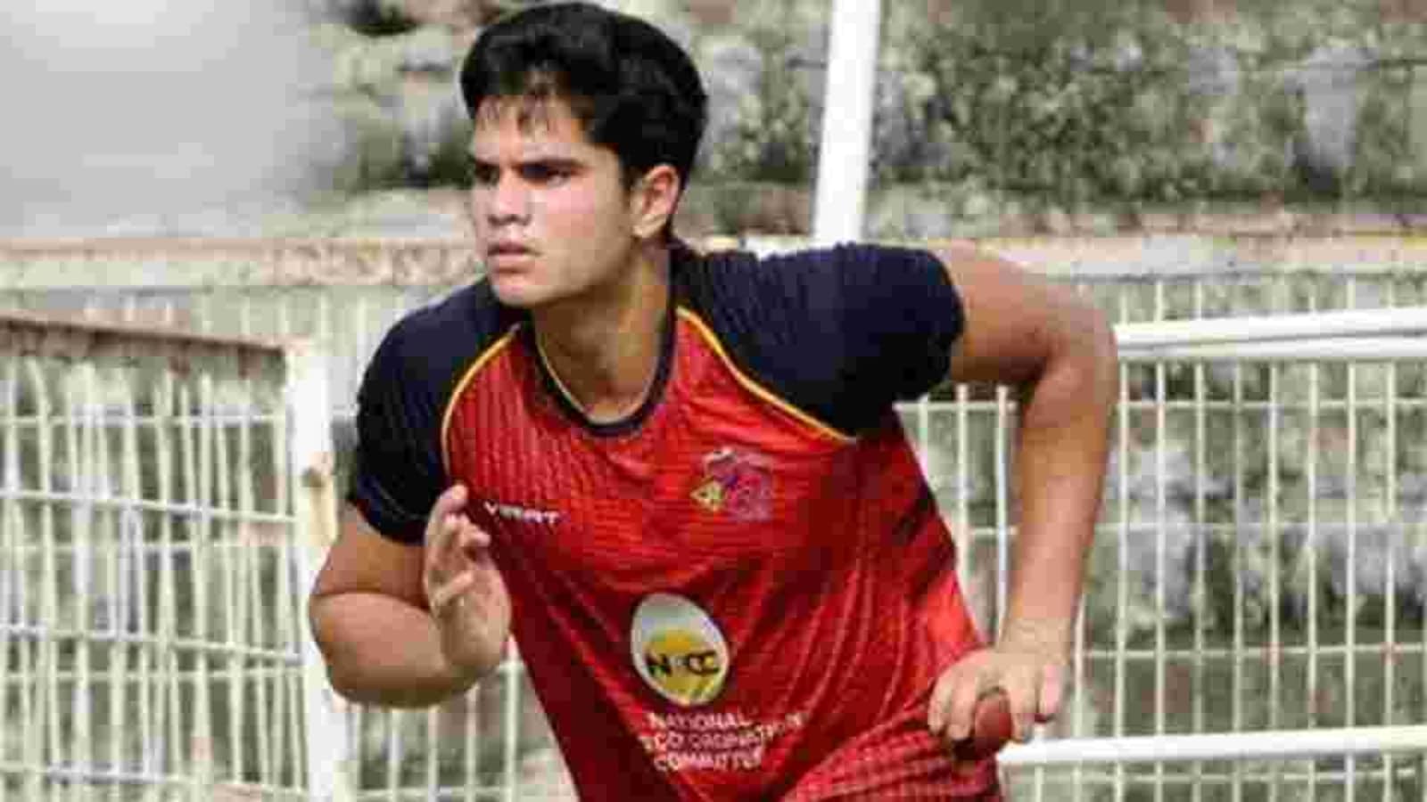 Arjun Tendulkar smashes 5 sixes in an over, picks 3 wickets to guide ...