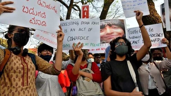 Activist Disha Ravi seeks restraint on private chat leaks | India News
