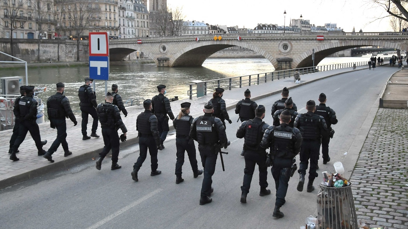 Dozens protest in support of anti-migrant group in Paris | World News