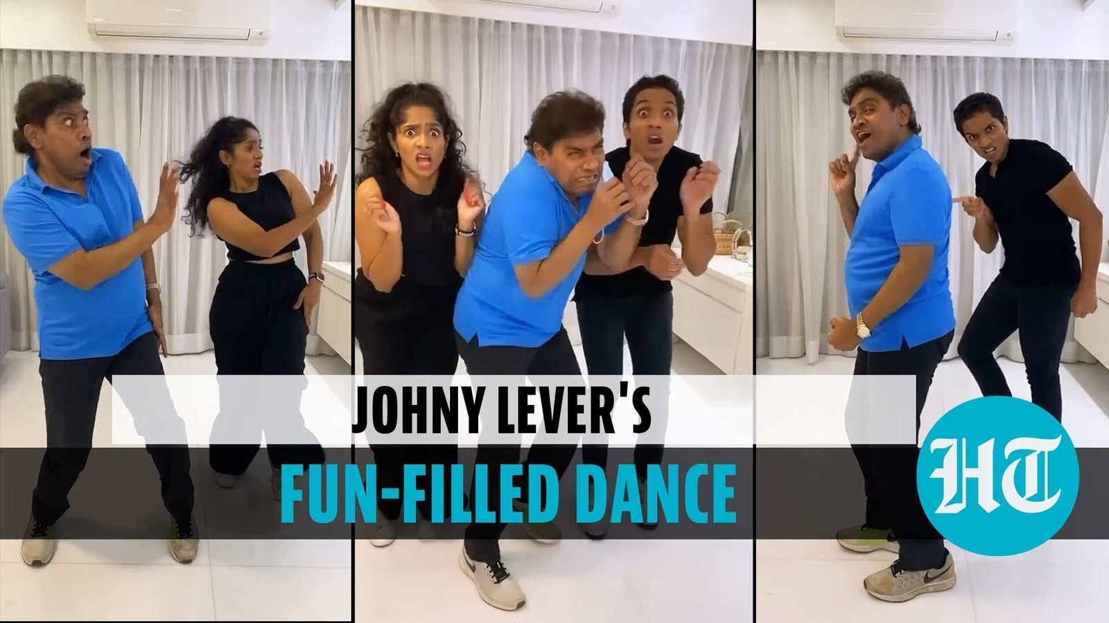 Watch: Johny Lever grooves with kids Jamie and Jesse, leave netizens in ...