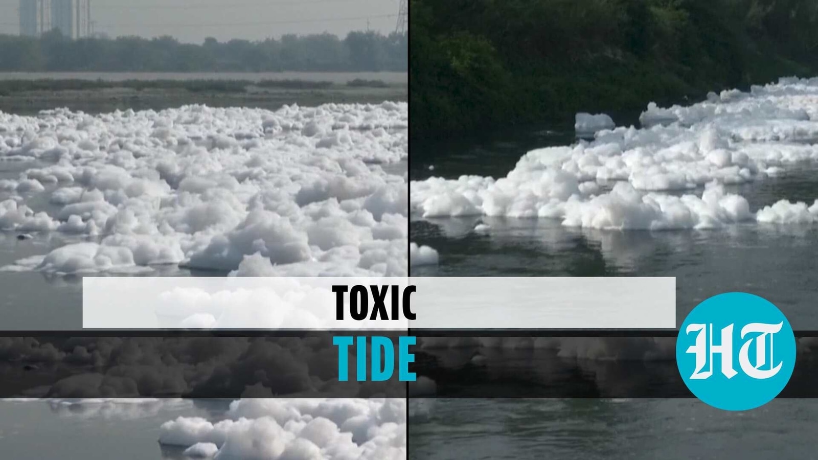 Watch: Yamuna river covered in toxic foam; Delhi residents react to ...