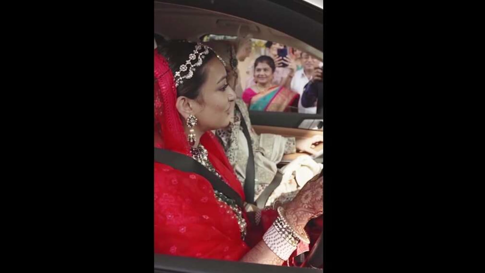 Bride takes the wheel at vidai, drives groom home. Watch | Trending