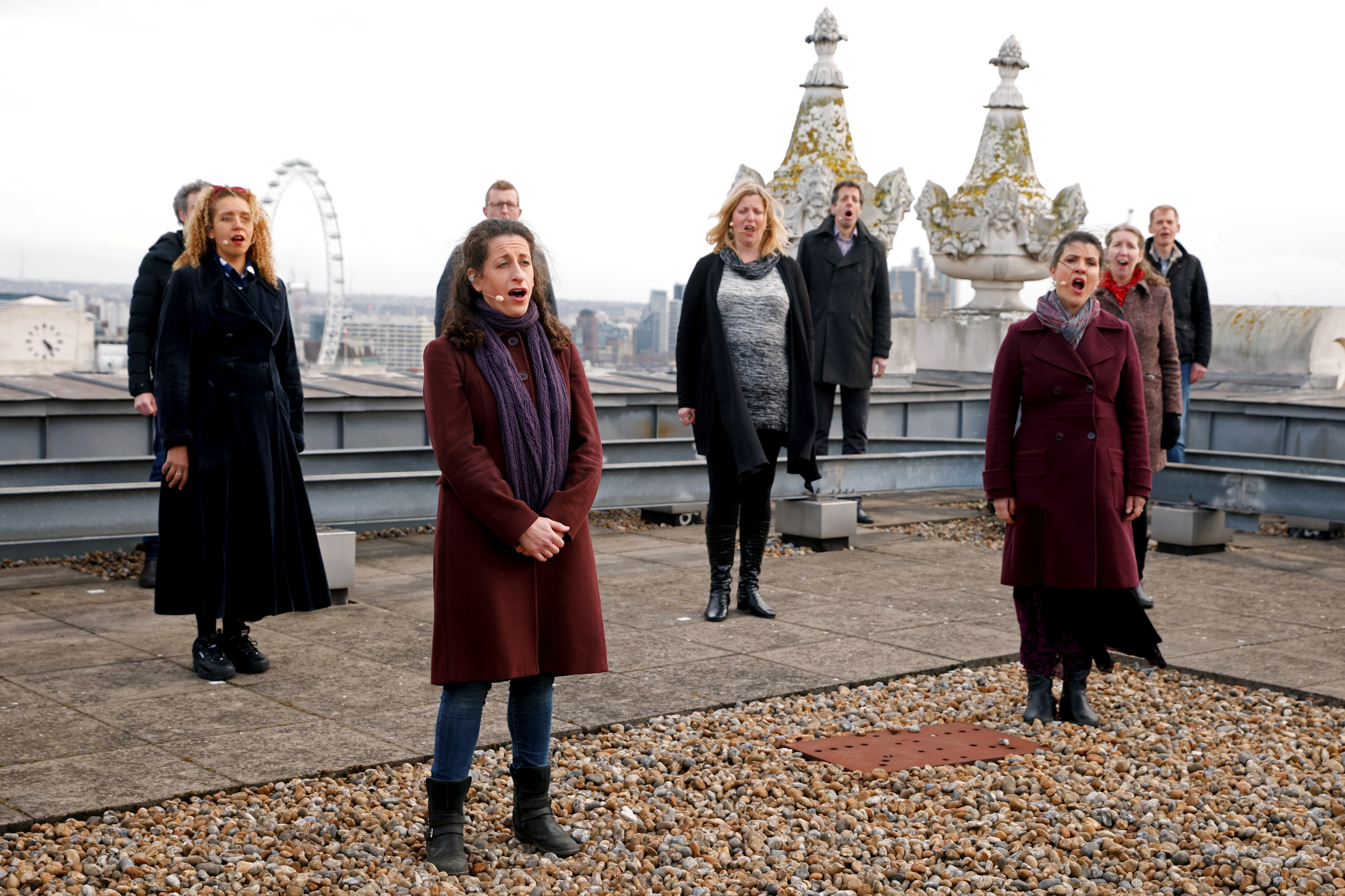 Royal Opera Chorus reunites for performance on rooftop in London ...