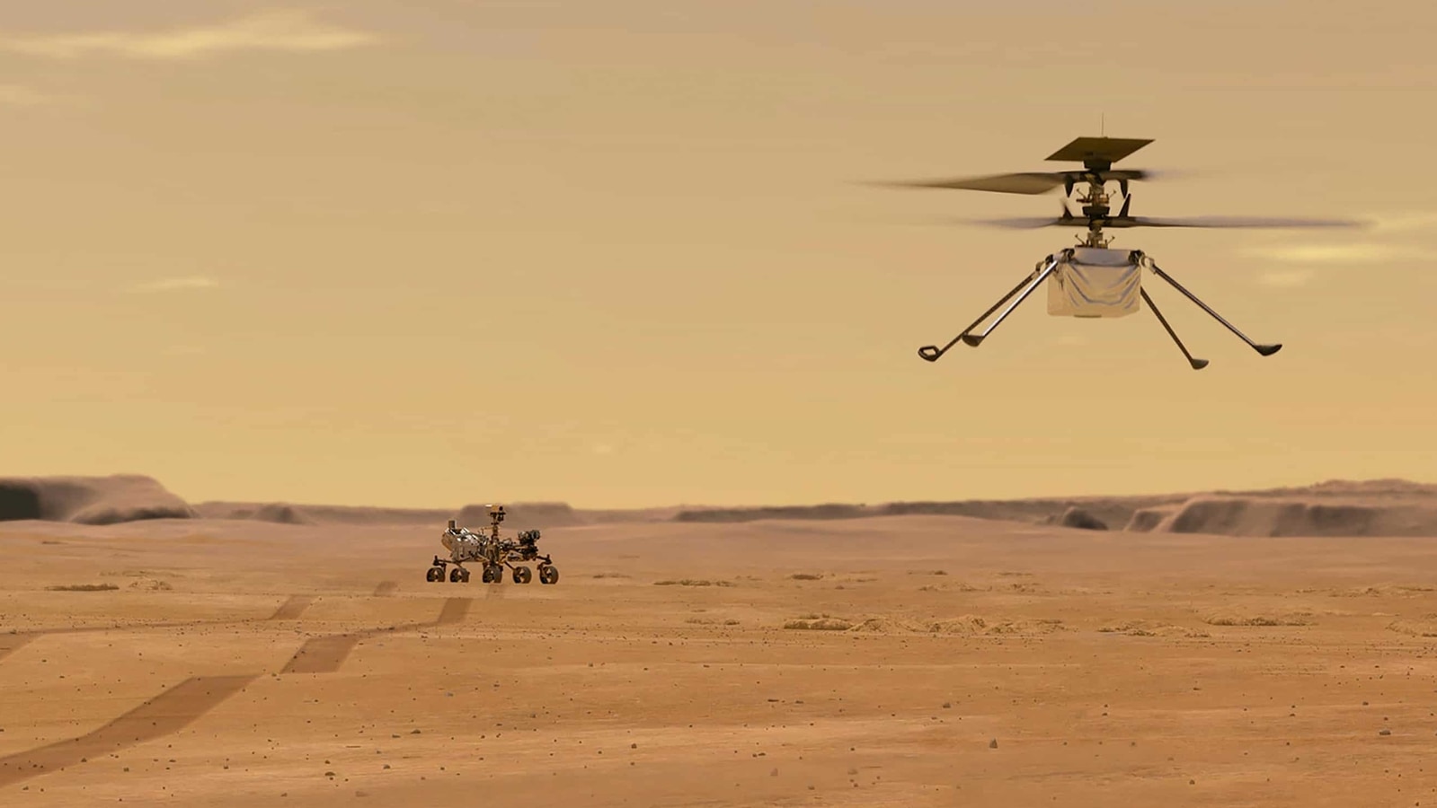 NASA's Ingenuity helicopter survives first night alone on Mars | World News