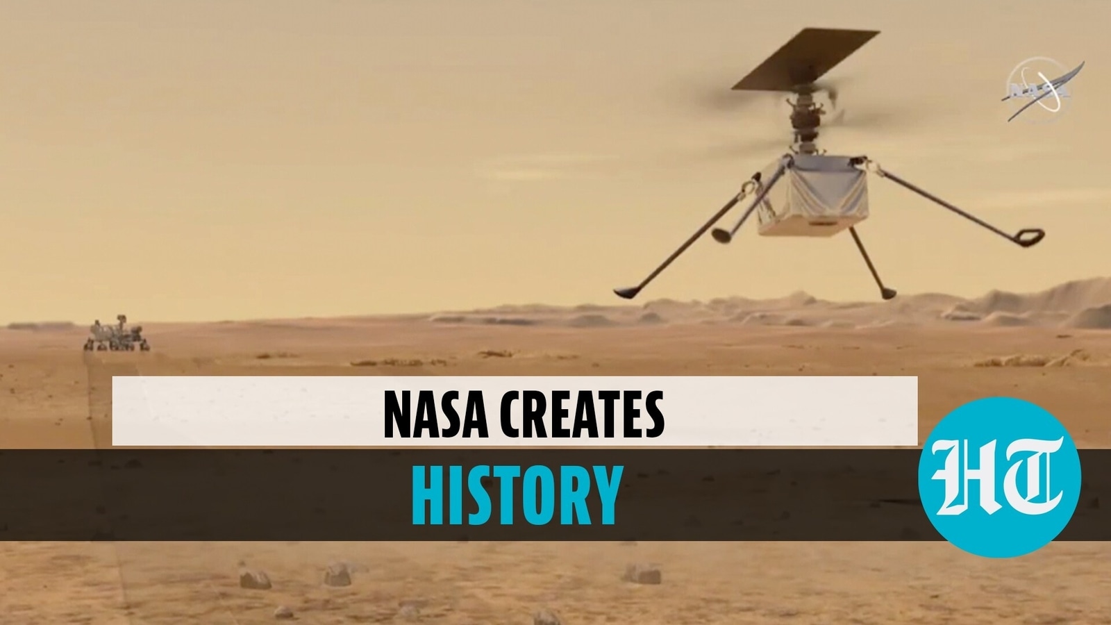 Watch: NASA's Mars helicopter Ingenuity takes flight, makes history ...