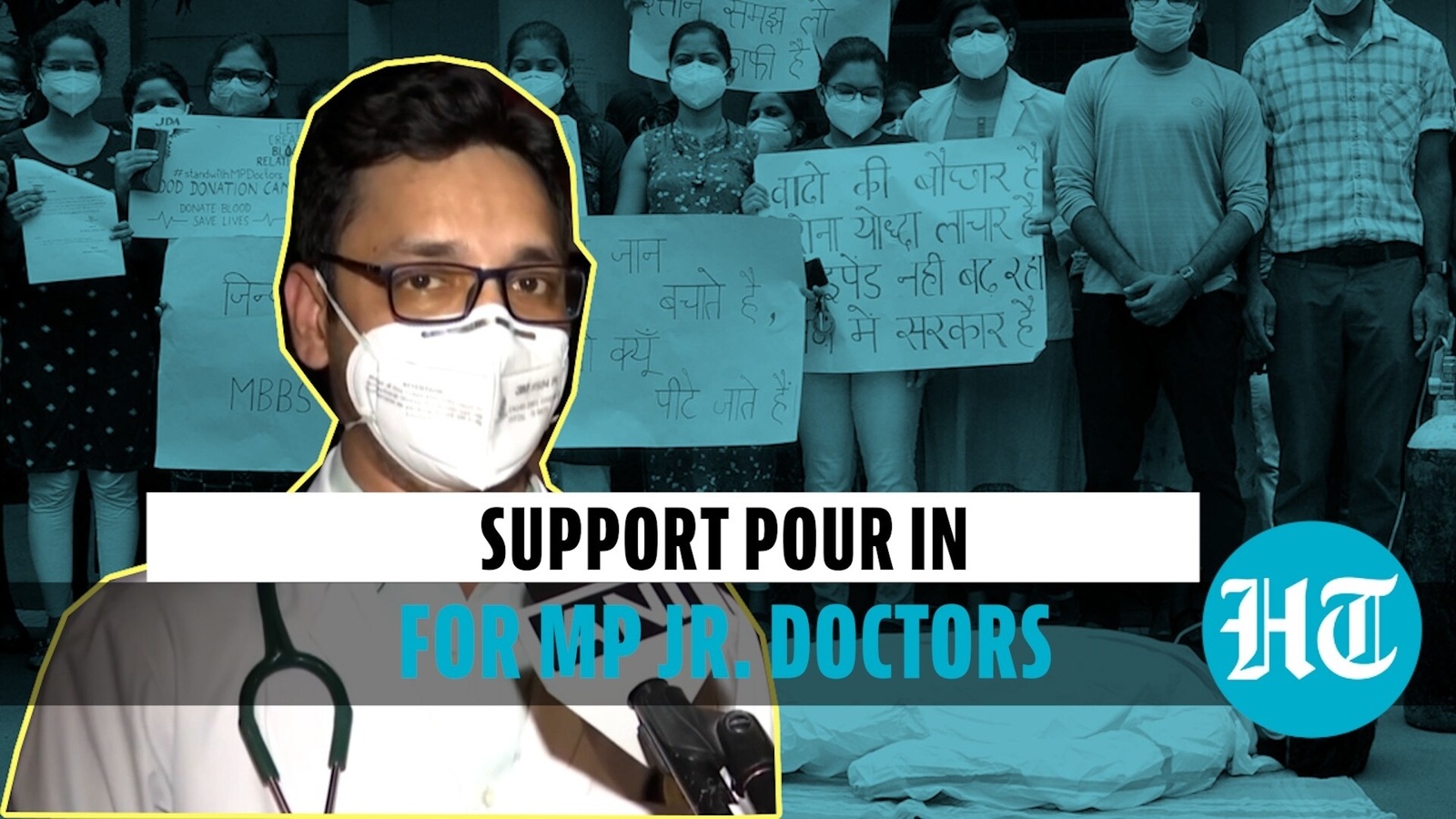 Watch: Delhi doctors hold candlelight march to support junior MP ...