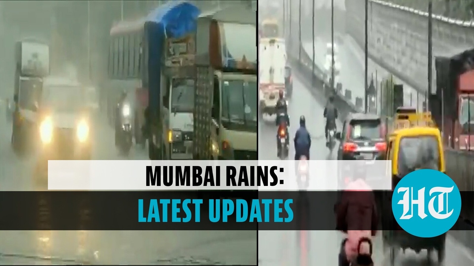 Watch: Rain lashes parts of Mumbai, Thane; waterlogging in several areas | Hindustan Times