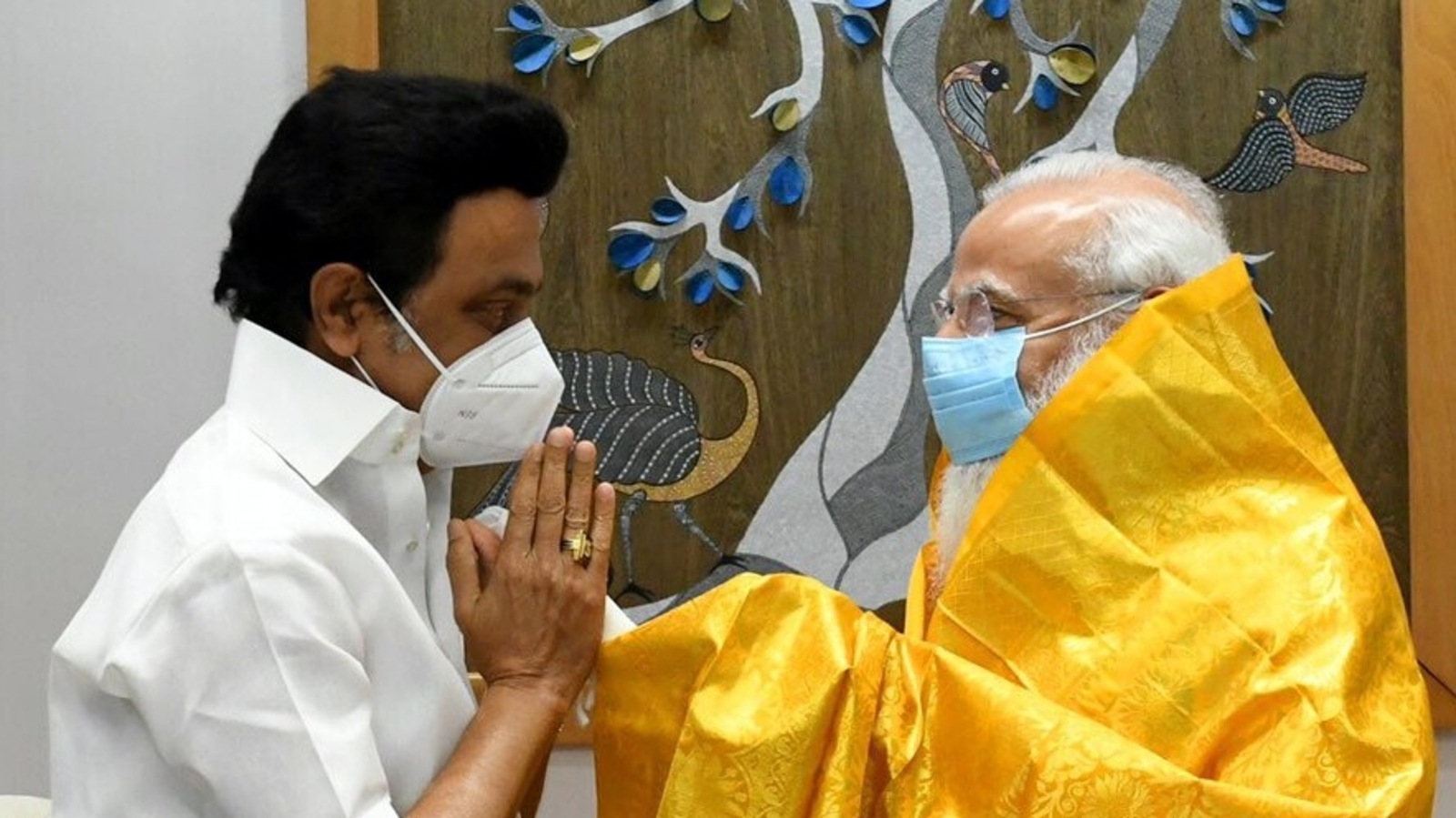 MK Stalin calls on PM Modi with 25 demands | India News