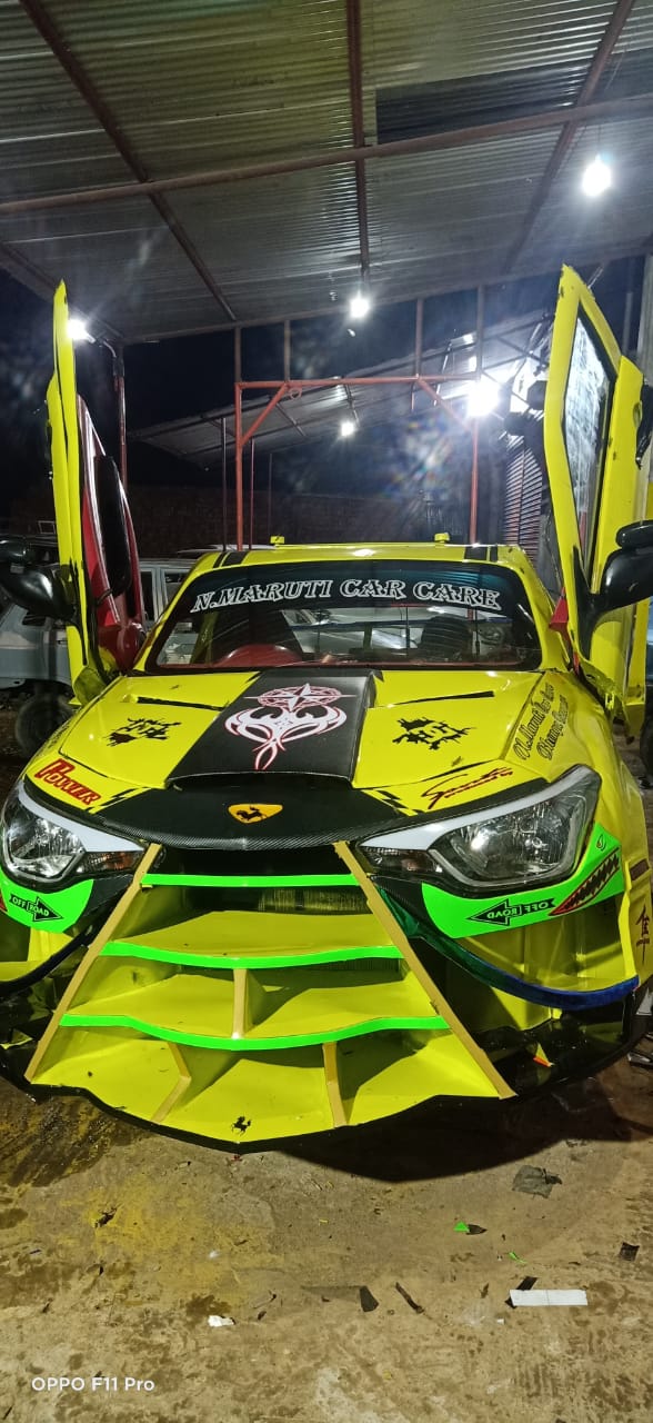 Assam mechanic turns own car into Lamborghini replica - Hindustan Times