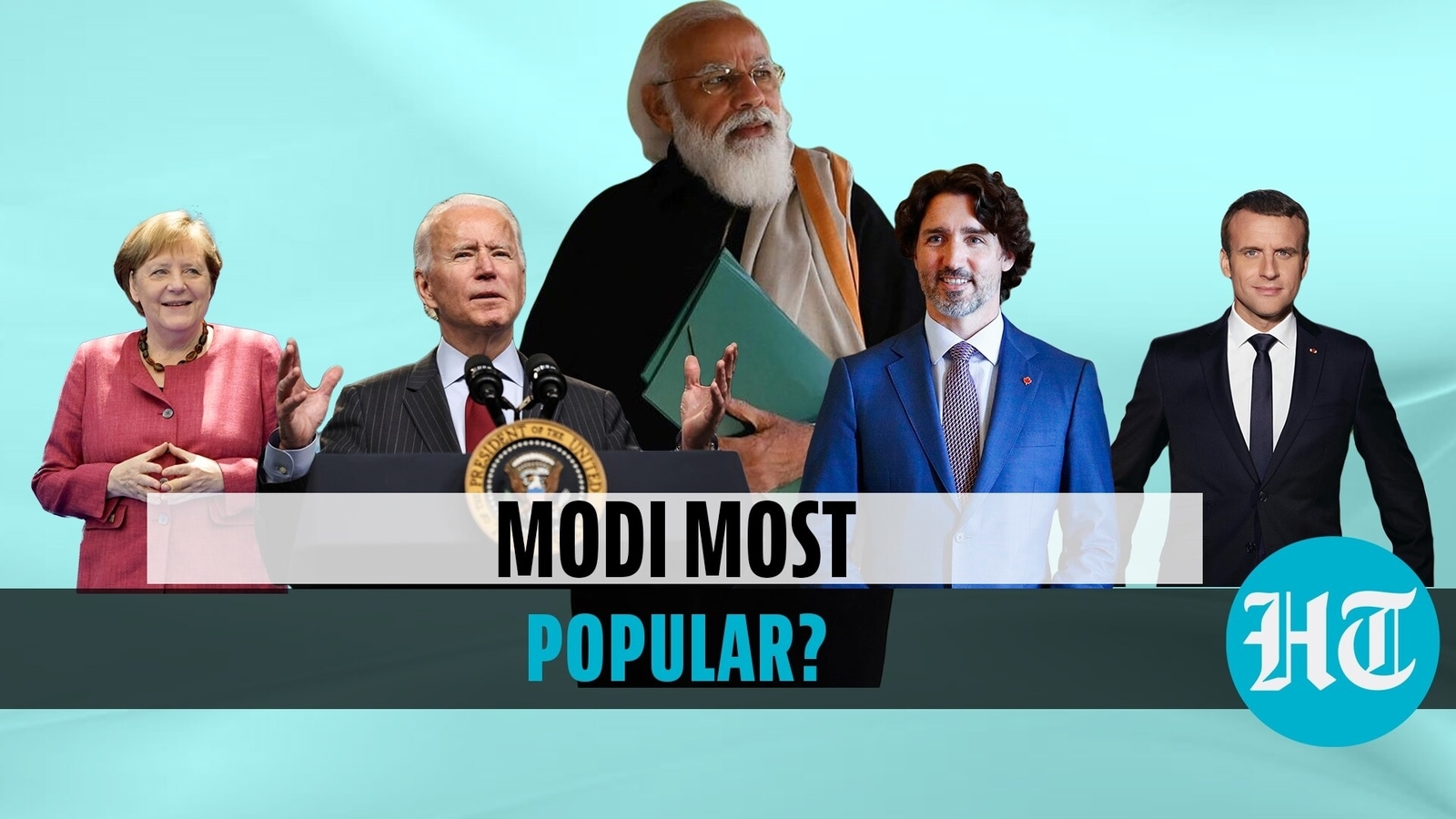 PM Modi vs Biden, Macron, Merkel & others: Who's at top in approval ...
