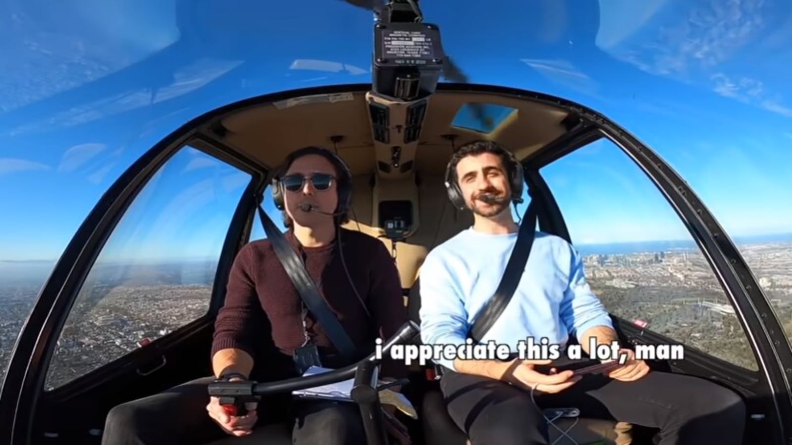 Passenger invites cab driver for helicopter ride, he shares video ...