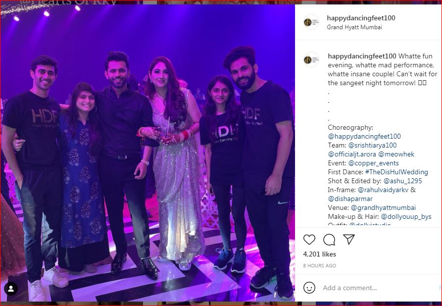 Inside Rahul Vaidya-Disha Parmar wedding reception: Couple can't take ...