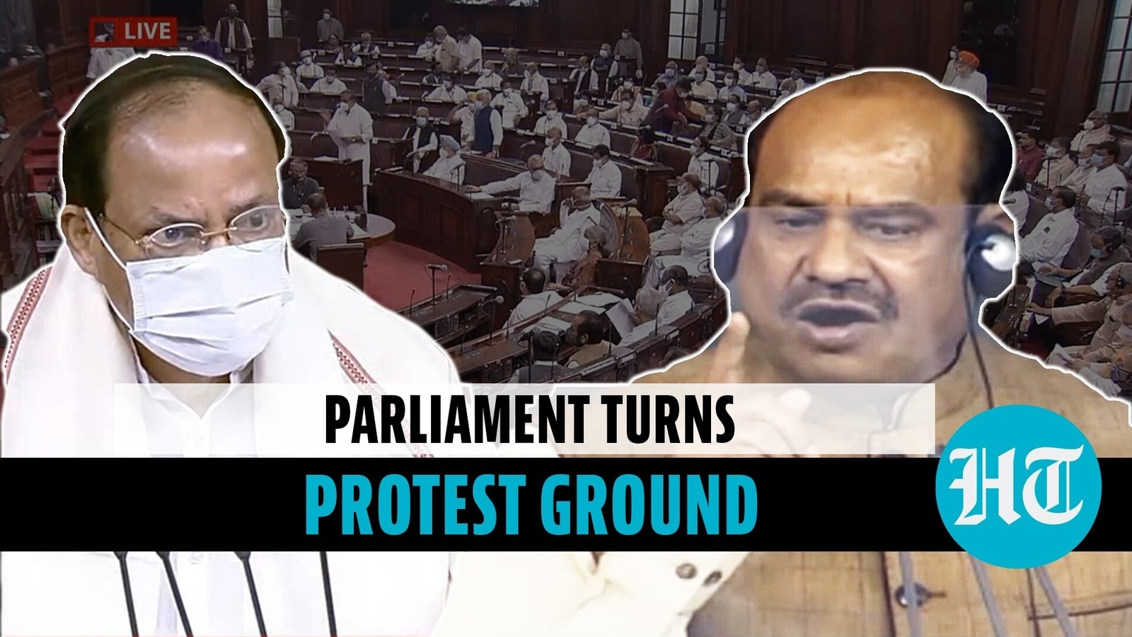 Parliament Disrupted Again Opposition Mps Raise Slogans Show Placards