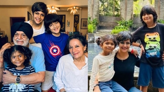 Mandira Bedi shares happy picture with parents and children: 'Grateful ...