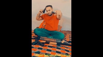 Gangster Preet Sekhon, two aides held from Ajnala village with arms ...