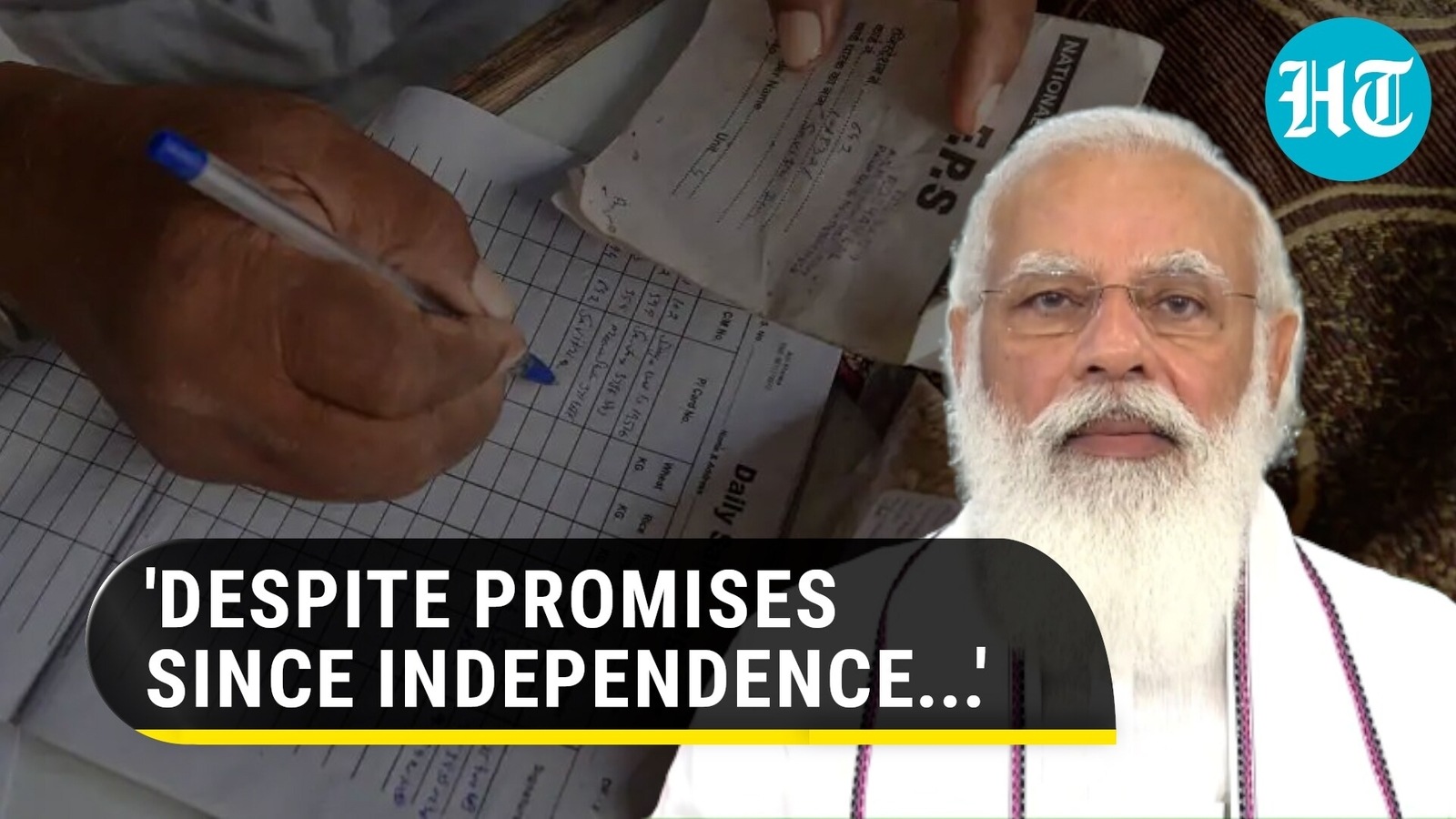 PM Modi on mega free food scheme; interacts with beneficiaries helped ...