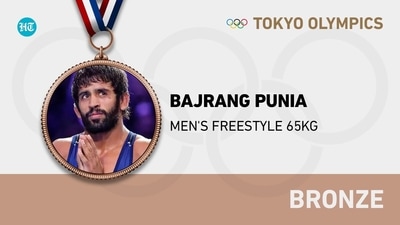 Tokyo Olympics: Bajrang Punia wins bronze medal in men's 65kg wrestling ...