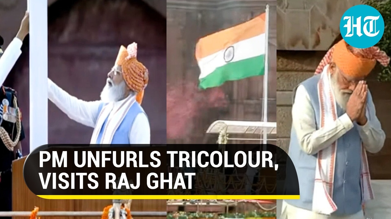 Watch: PM Modi hoists national flag at Red Fort on India’s 75th ...