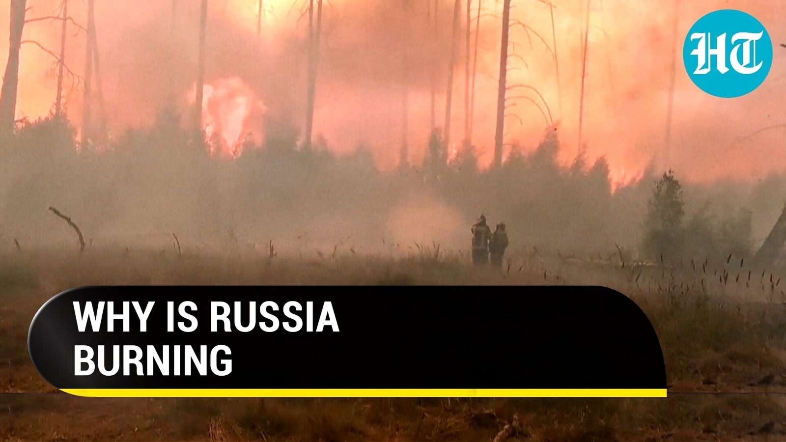 Watch: Flames on either side of highway, Russia battles 'extreme ...