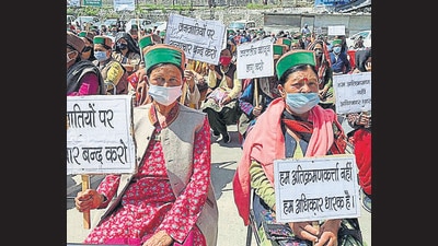 ‘No-means-no’ campaign against hydel projects resounds across Kinnaur ...