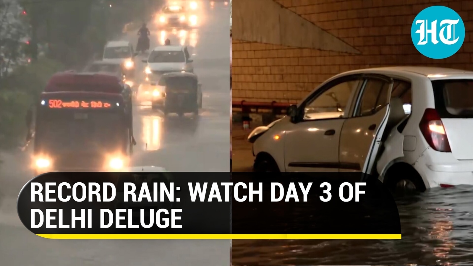 Delhi inundated after record rain; waterlogging woes, traffic overwhelm ...